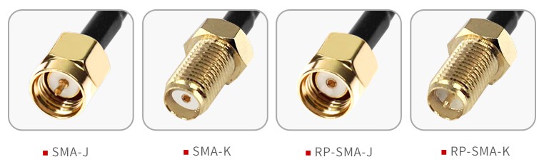 How should I recognize SMA Male and SMA Female heads? - DREAMLNK